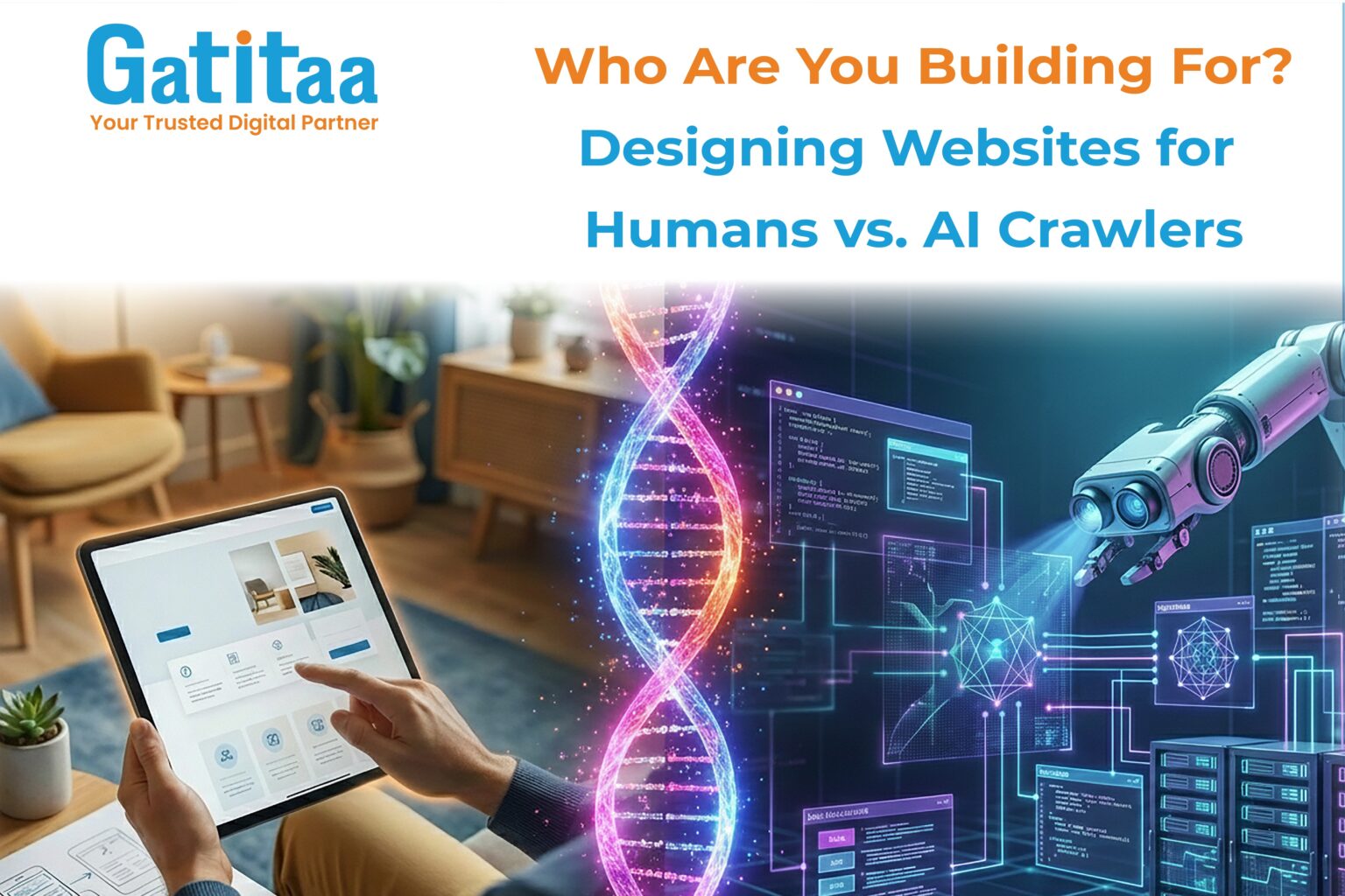 Designing Websites for Humans and AI in the Hybrid Web